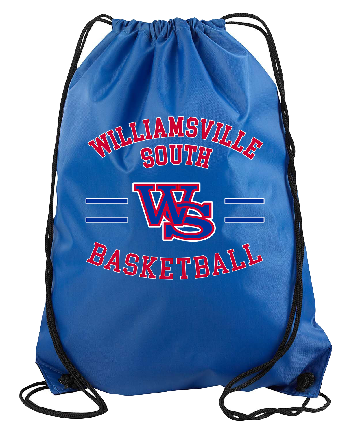Williamsville South HS Boys Basketball Curve - Drawstring Bag – Blast Team Stores