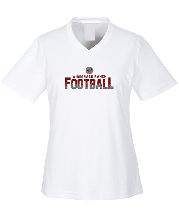 Wiregrass Ranch HS Football Splatter - Womens Performance Shirt – Blast ...