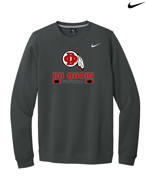 Du Quoin HS Football Stacked - Mens Nike Crewneck – Blast Team Stores