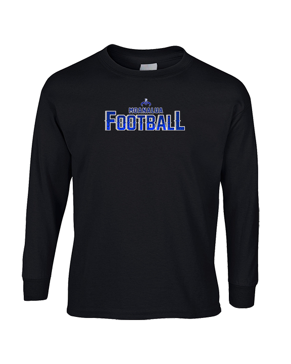 Moanalua HS Football Logo Football - Cotton Longsleeve – Blast Team Stores