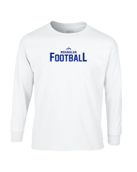 Moanalua HS Football Logo Football - Cotton Longsleeve – Blast Team Stores