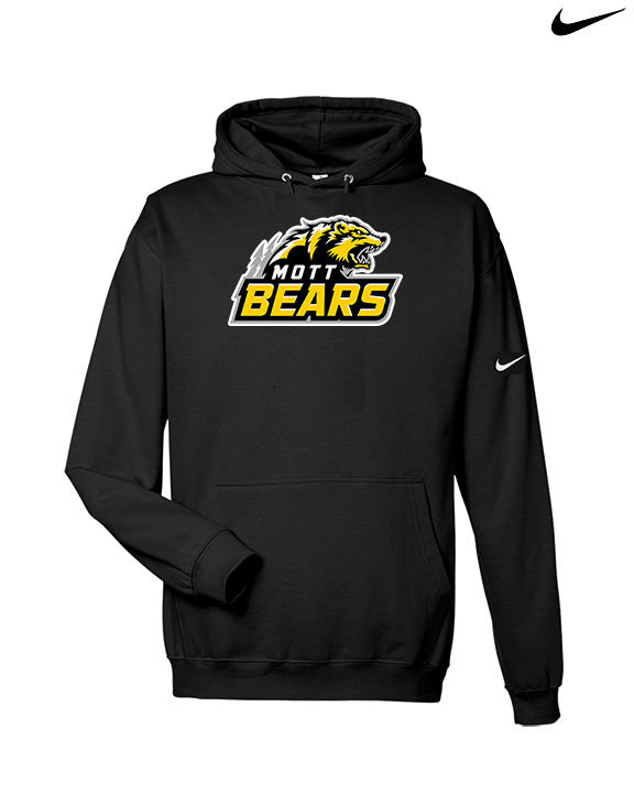 Mott Community College Baseball Logo Full Logo - Nike Club Fleece Hood ...
