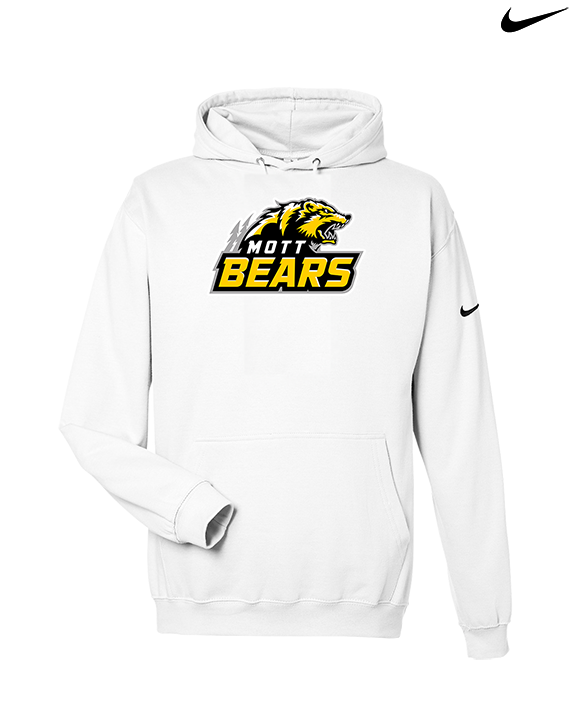 Mott Community College Baseball Logo Full Logo - Nike Club Fleece Hood ...