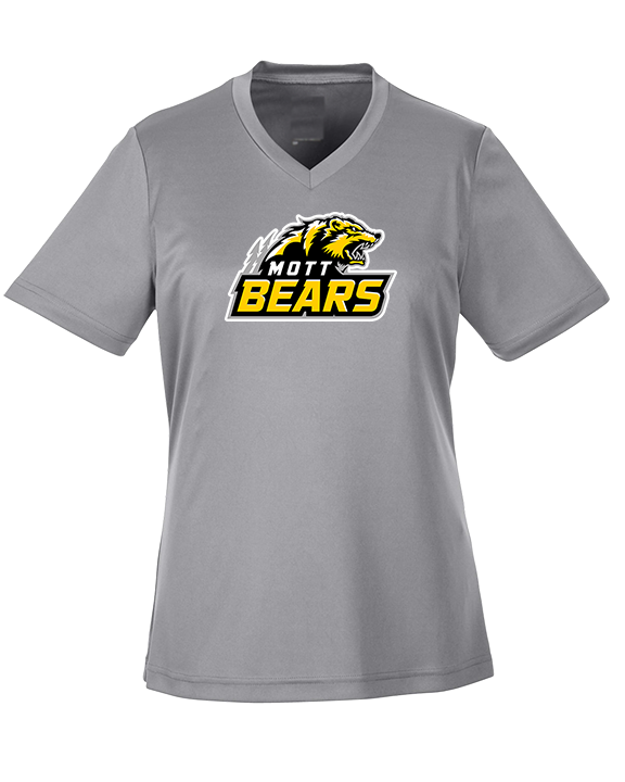 Mott Community College Baseball Logo Full Logo - Womens Performance Sh ...