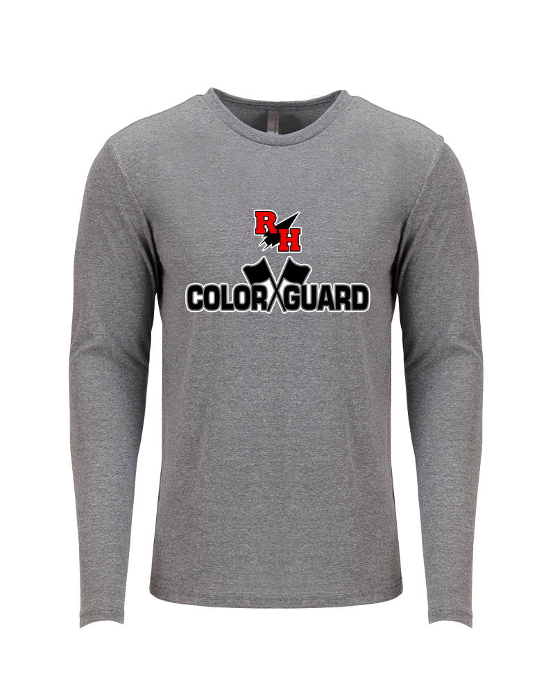 Rose Hill HS Color Guard Logo - Tri Blend Long Sleeve – Blast Team Stores