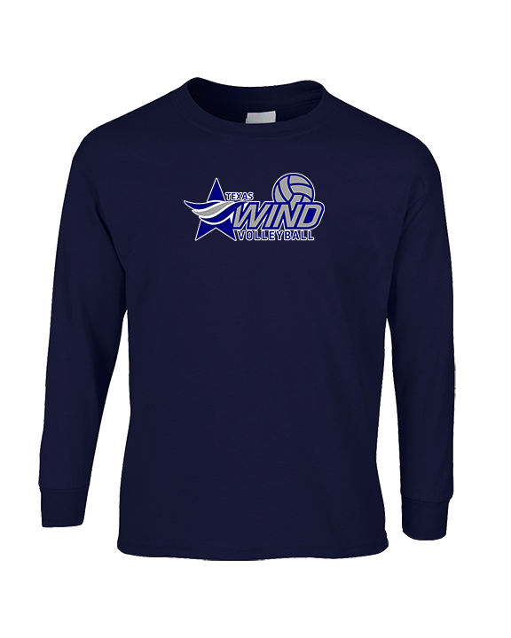 Texas Wind Athletics Volleyball Logo 01 - Cotton Longsleeve – Blast ...