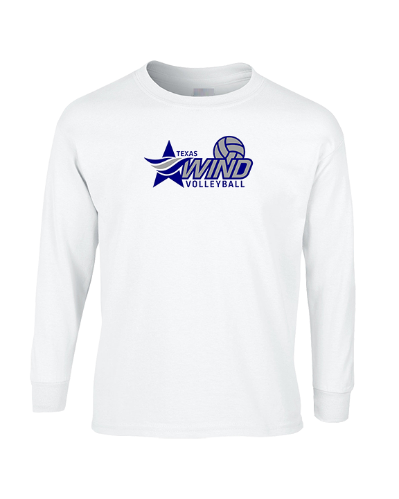 Texas Wind Athletics Volleyball Logo 01 - Cotton Longsleeve – Blast ...